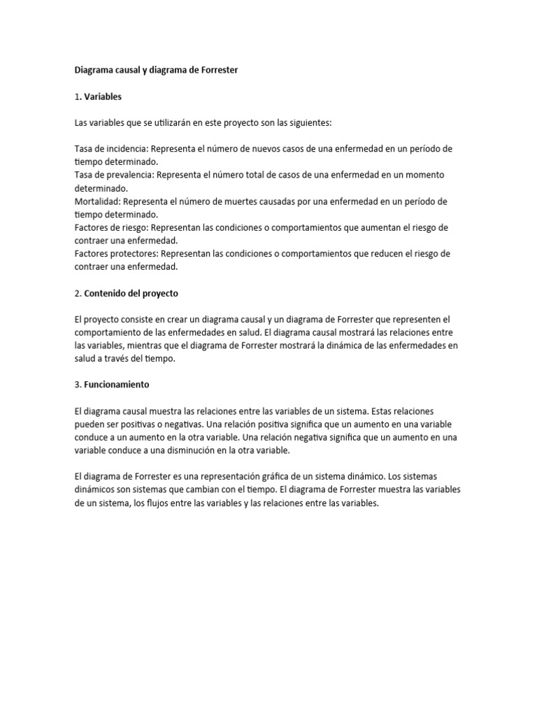 Diagrama Causal y Diagrama de Forreste1 | PDF | Comportamiento ...