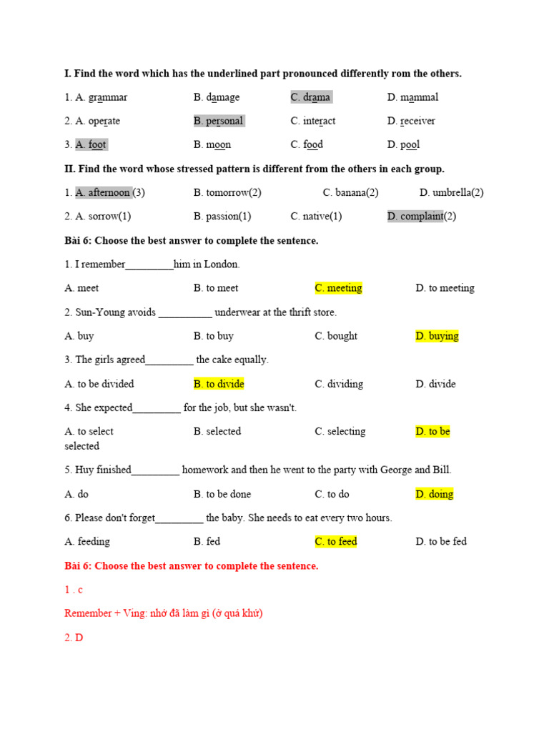 Đáp Án E10 - U5 - Lesson 3 | PDF | Handedness | Cognitive Science