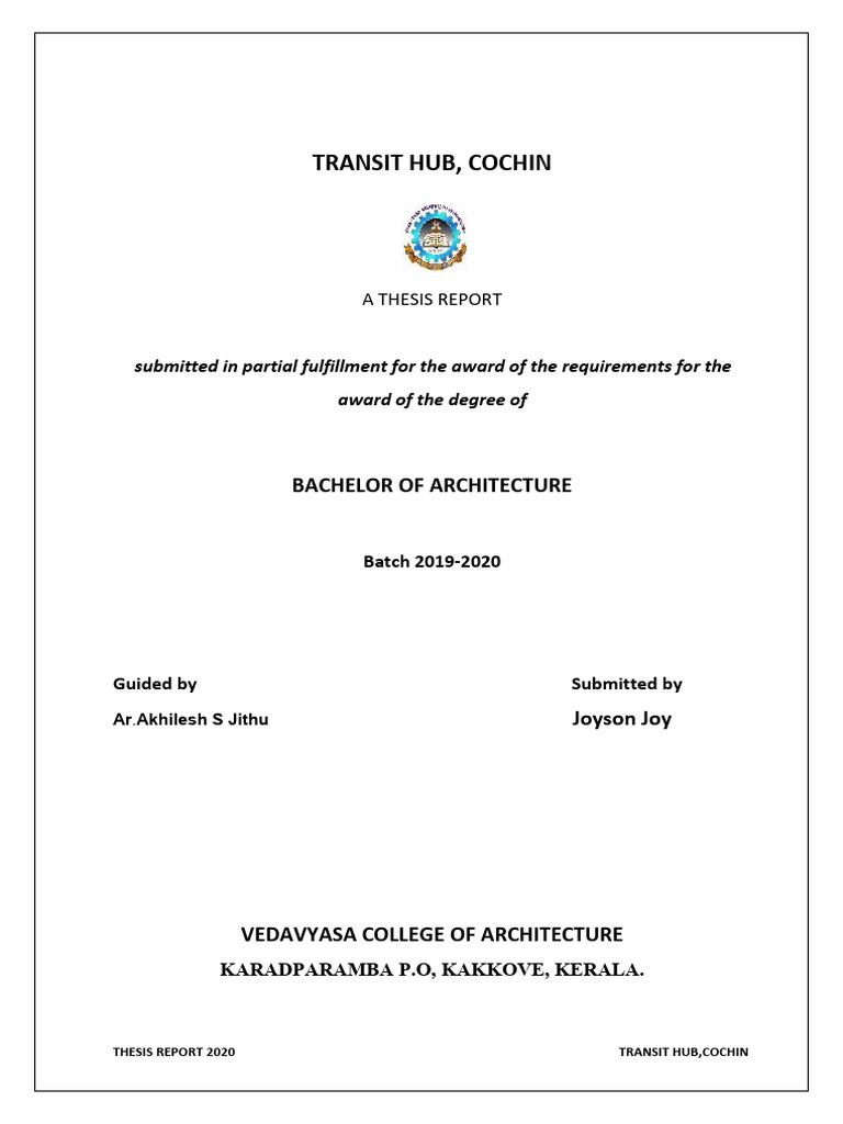 Joyson - Thesis Final Report | PDF | Transport | Public Transport