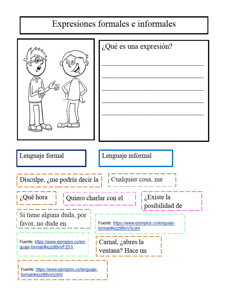 Lenguaje Formal e Informal | PDF
