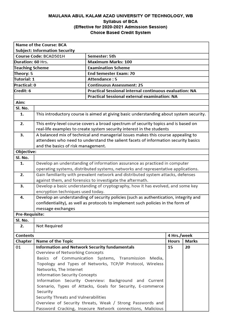 Information Security Pdf Security Computer Security