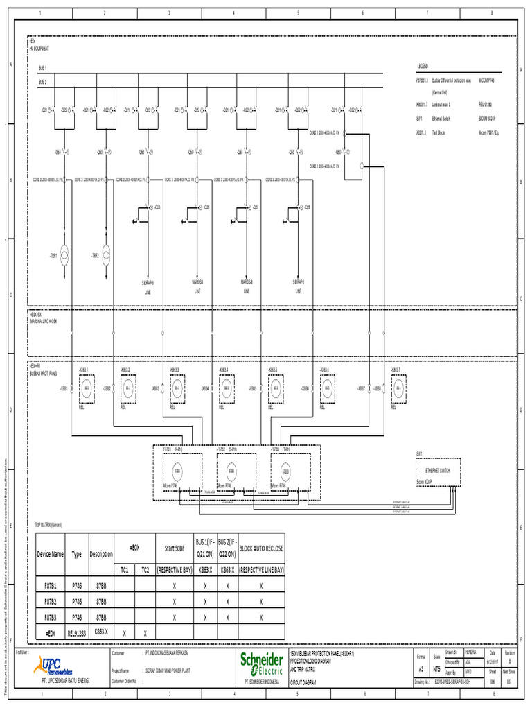Single Line Diagram - GI PLTB Sidrap | PDF | Physical Layer Protocols ...