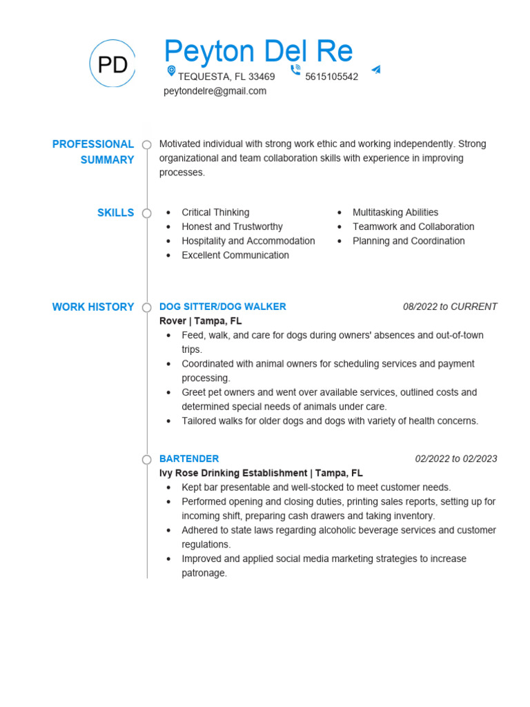 PD Resume Geb R 1 | PDF | Business | Economies