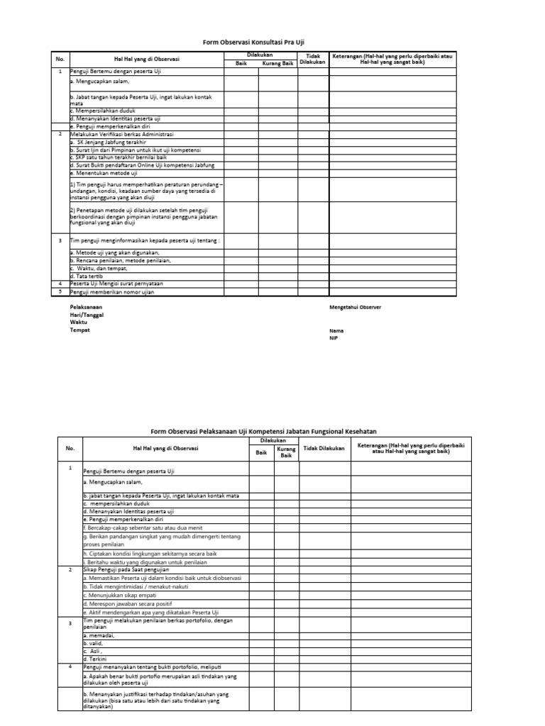 Instrumen Penilaian Penguji | PDF
