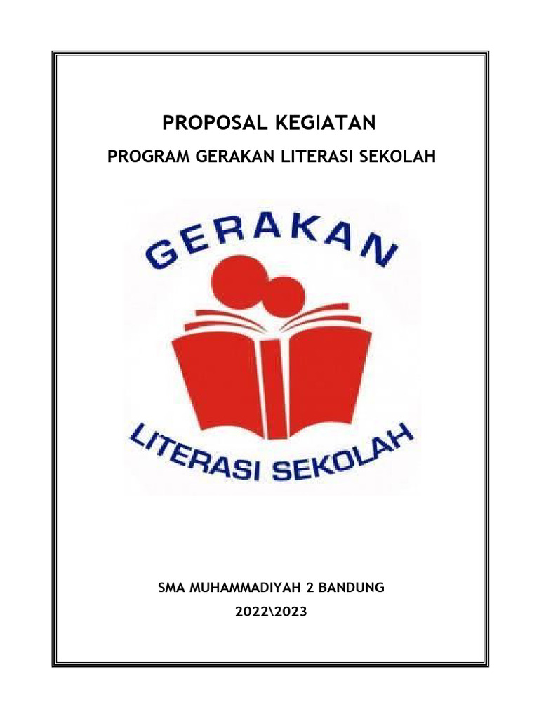 Proposal Kegiatan Literasi Sma | PDF