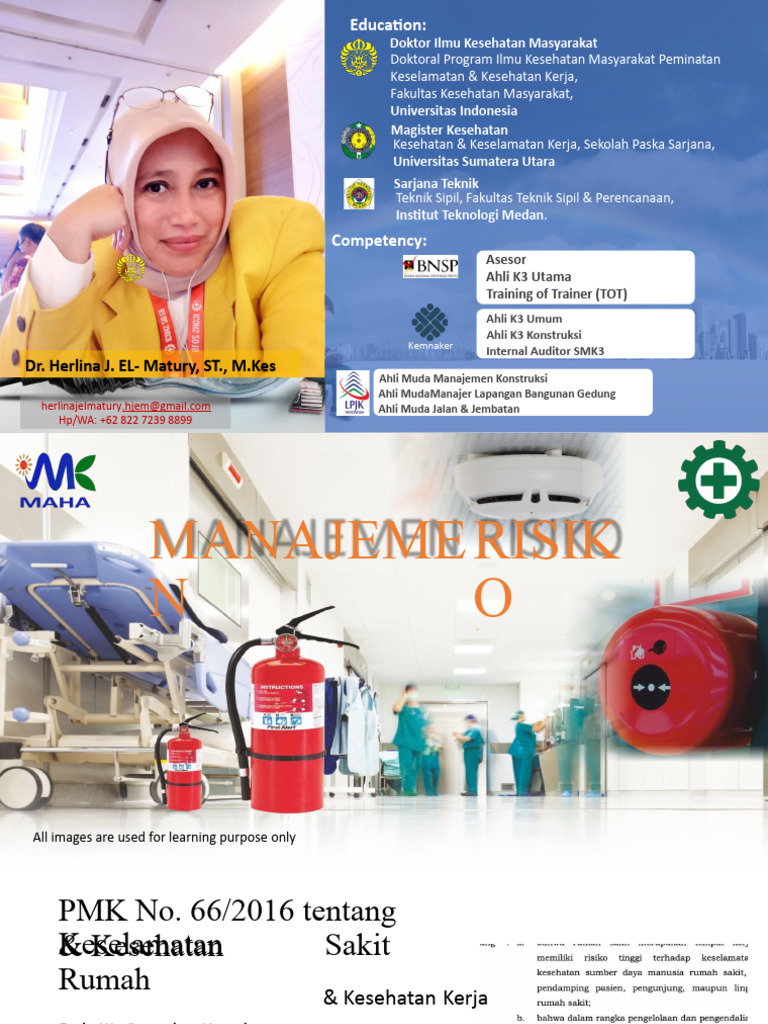 Manajemen Risiko Kesehatan Kerja di RS | PDF | Pengembangan Diri | Komputer