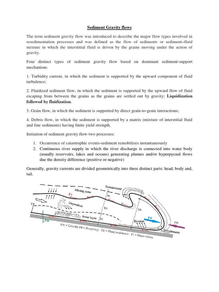 Sediment Gravity Flows | PDF | Sediment | Physical Geography
