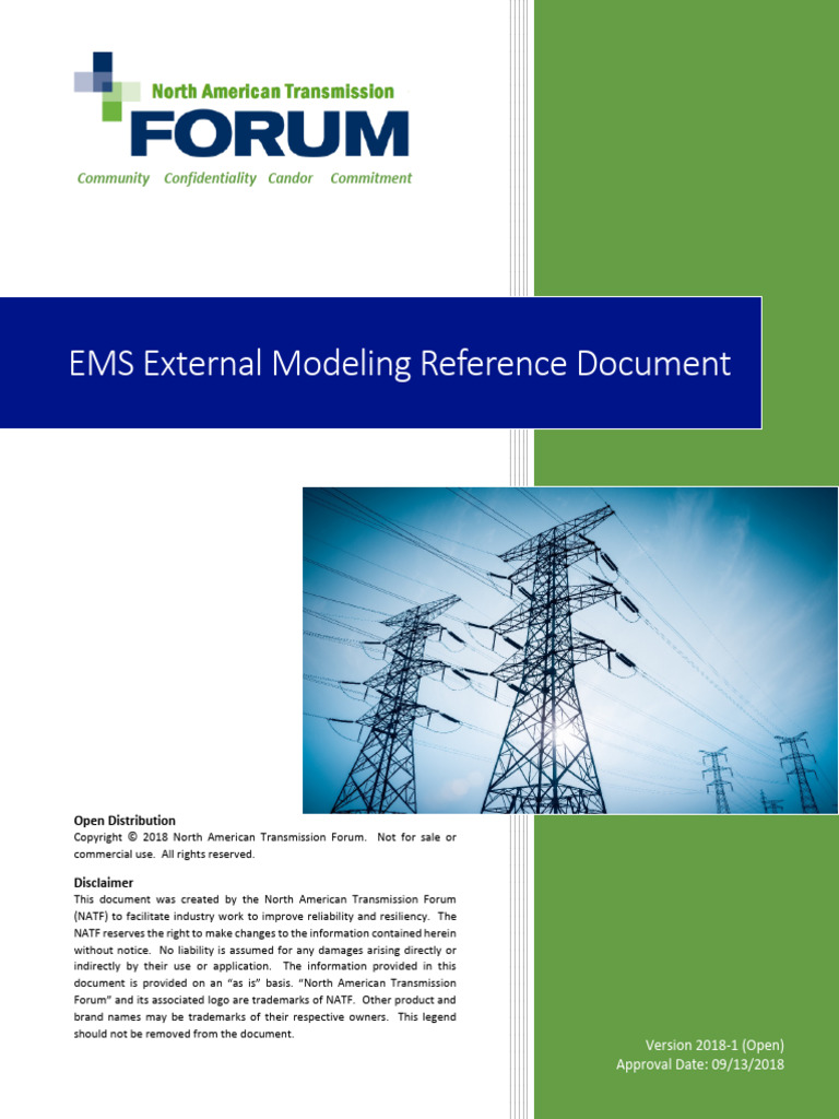 Natf Ems External Modeling Reference Document - Open | PDF | Electric ...