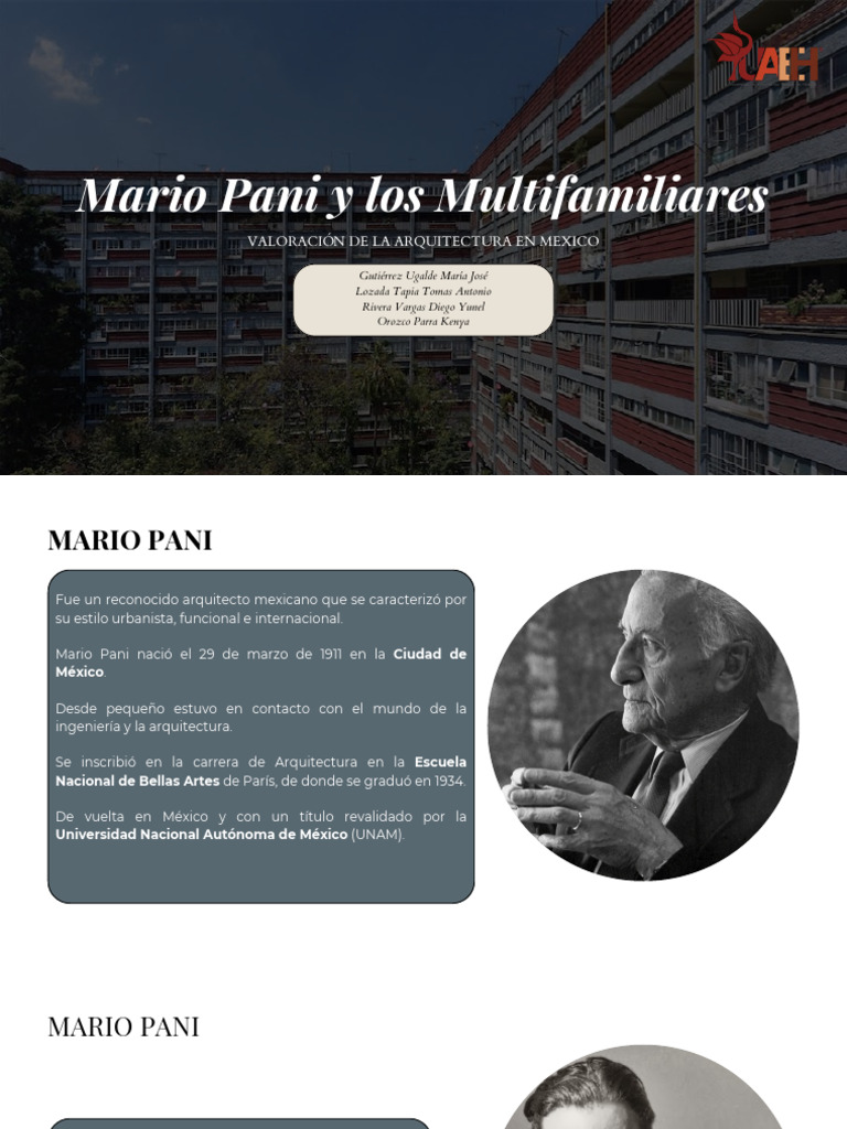 Mario Pani Y Los Multifamiliares | PDF