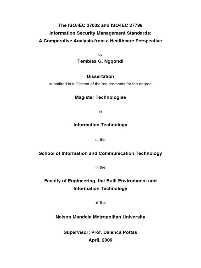 The Iso Iec27002 y 27799 Part 1 | PDF | Health Care | Information Security