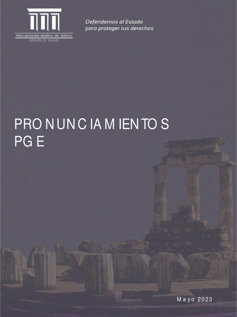 2023 05 Prounciamientos PGE 1 | PDF | Estatuto de limitaciones | Debido al proceso