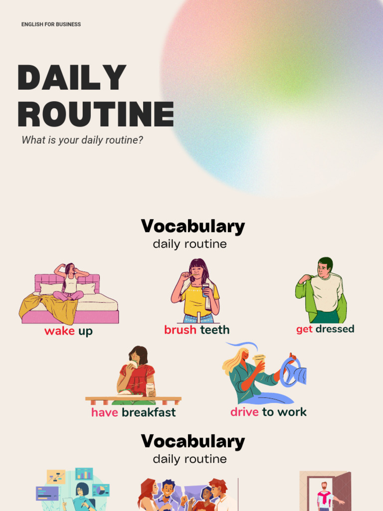 Daily Routine (Sinh Hoạt Thường Ngày) | PDF | Meal | Eating Behaviors Of Humans