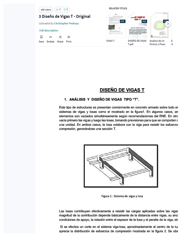 PDF 3 Diseo de Vigas T Original Compress | PDF | Viga (Estructura) | Ingeniería de Edificación