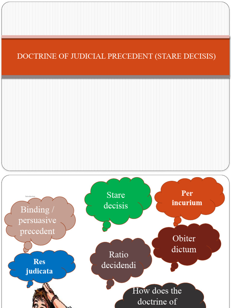 TOPIC 7 - 8 Judicial Precedent | PDF | Precedent | Obiter Dictum