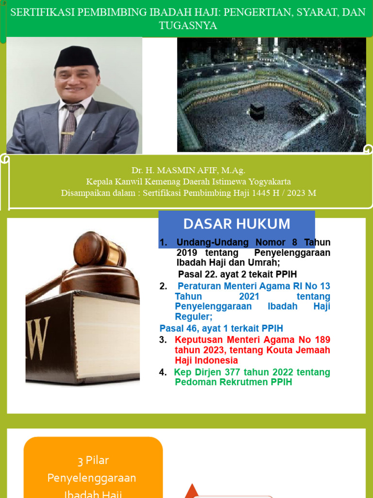 Materi Sertifikasi Pembimbing Ibadah Haji | PDF