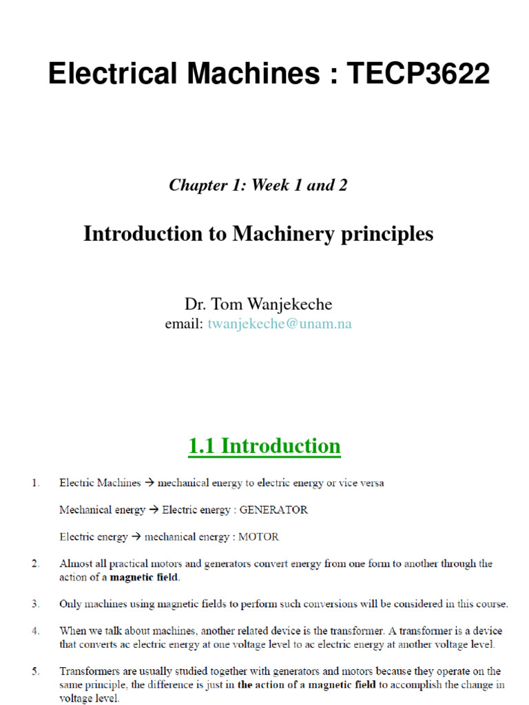 Introduction to Electromagnetic Principles | PDF | Electromagnetic ...