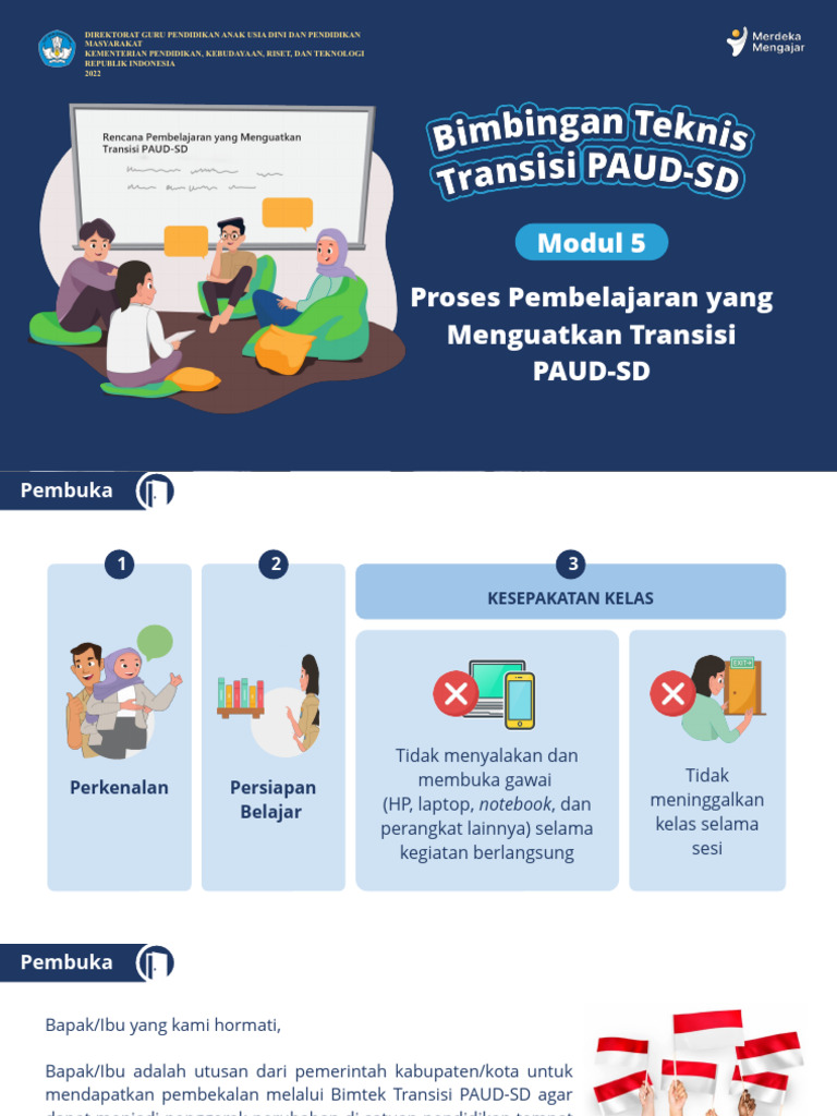 Bimtek Luring - Paparan - Modul 5 - Bagaimana Merencanakan Pembelajaran Yang Menguatkan Transisi ...