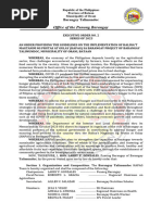 Sample Brgy Ordinance On HAPAG | PDF | Government | Justice