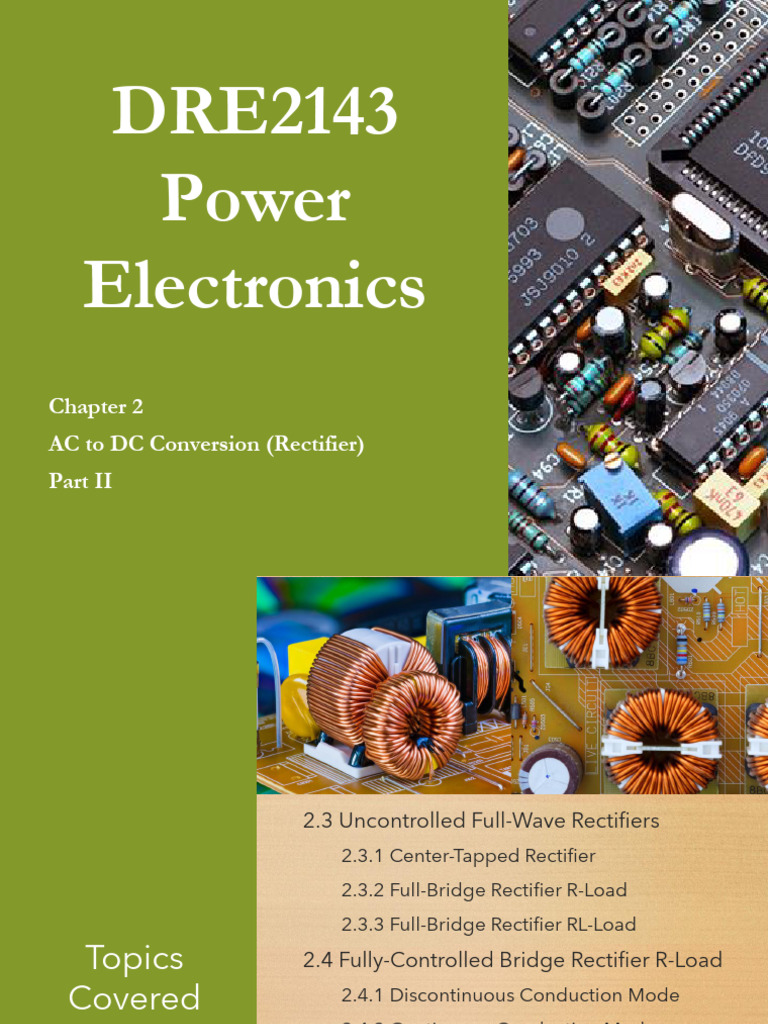 DRE2143 Chapter 2 - Rectifier - Part II | PDF | Rectifier | Power Electronics