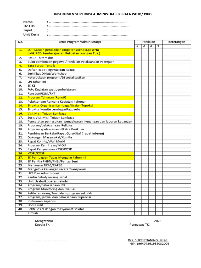 INSTRUMEN PKKS Tahun 2023 | PDF | Bisnis | Kesehatan Holistik