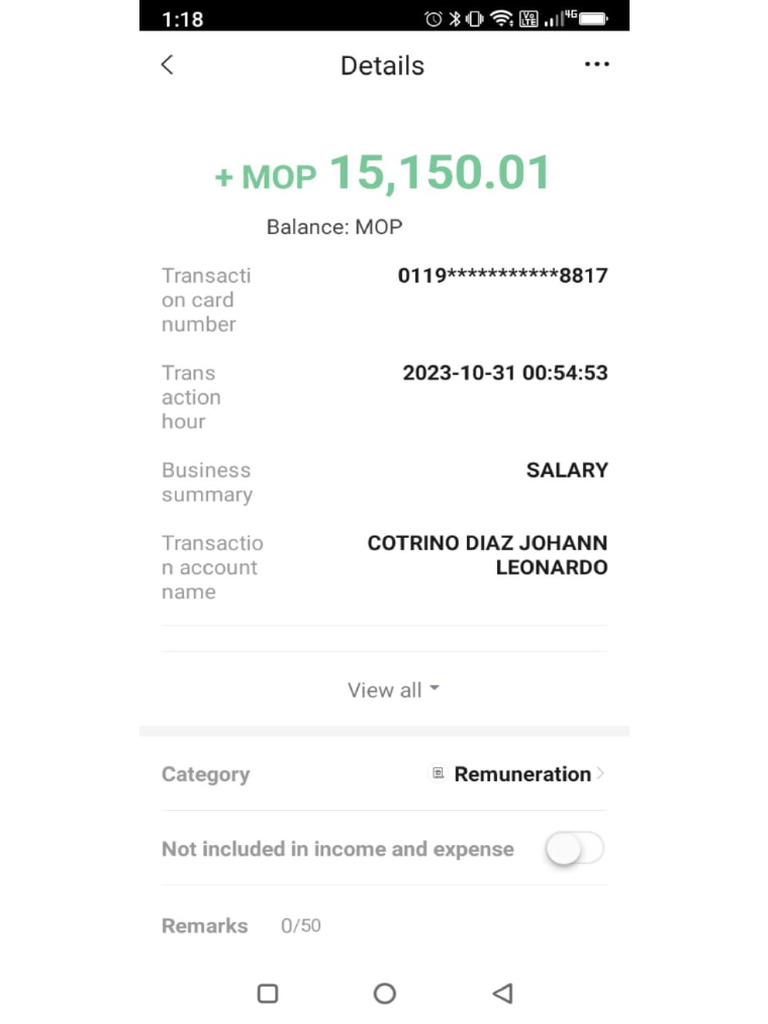 October Bank Statement | PDF