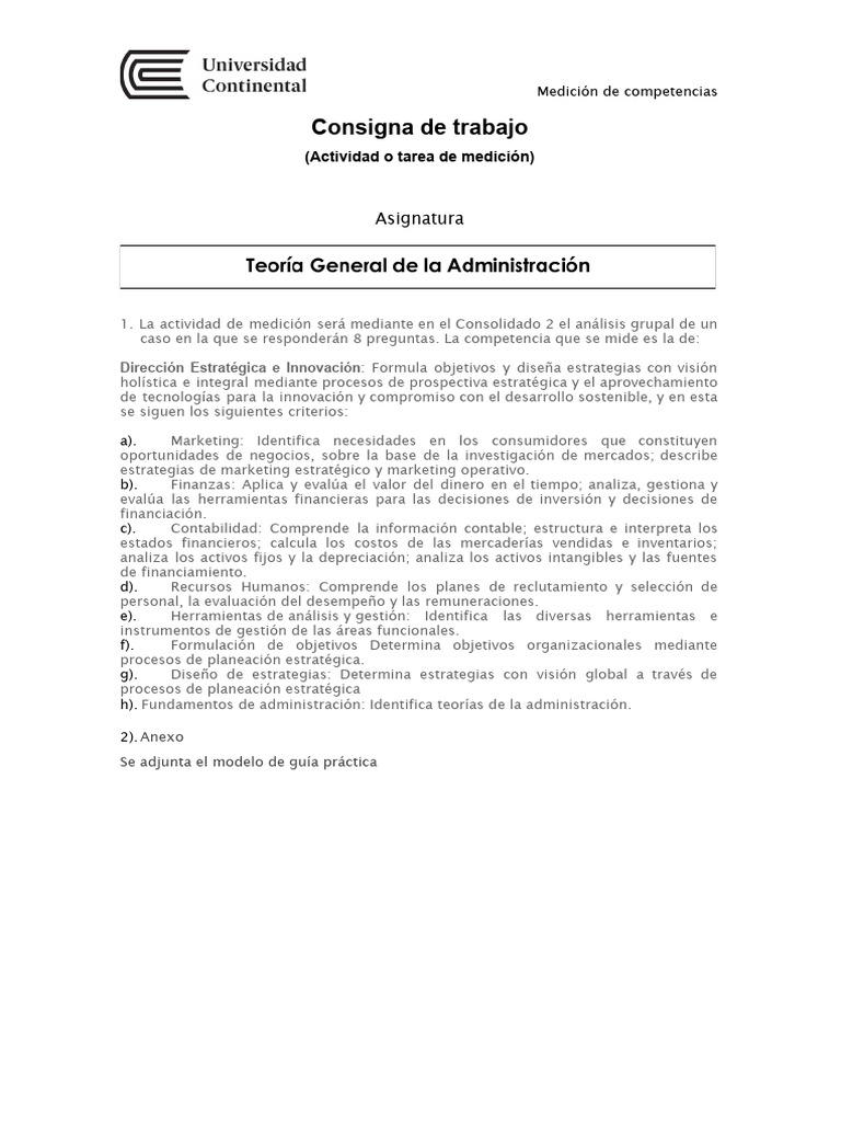 Consigna | PDF | Marketing | Business