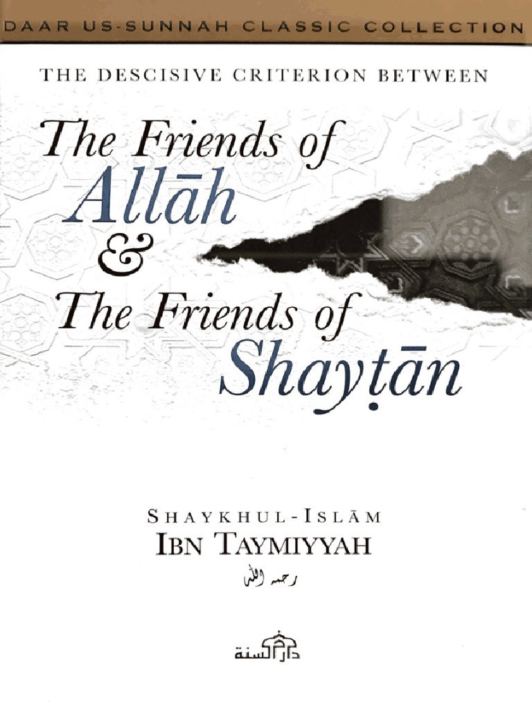 The Criterion Between The Friends of Allah The Friends of Shaytan Ibn ...