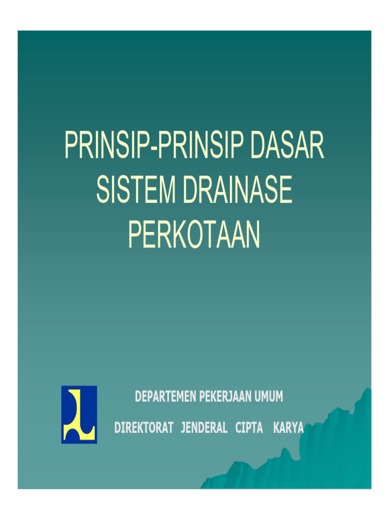 Sistem Drainase Perkotaan | PDF