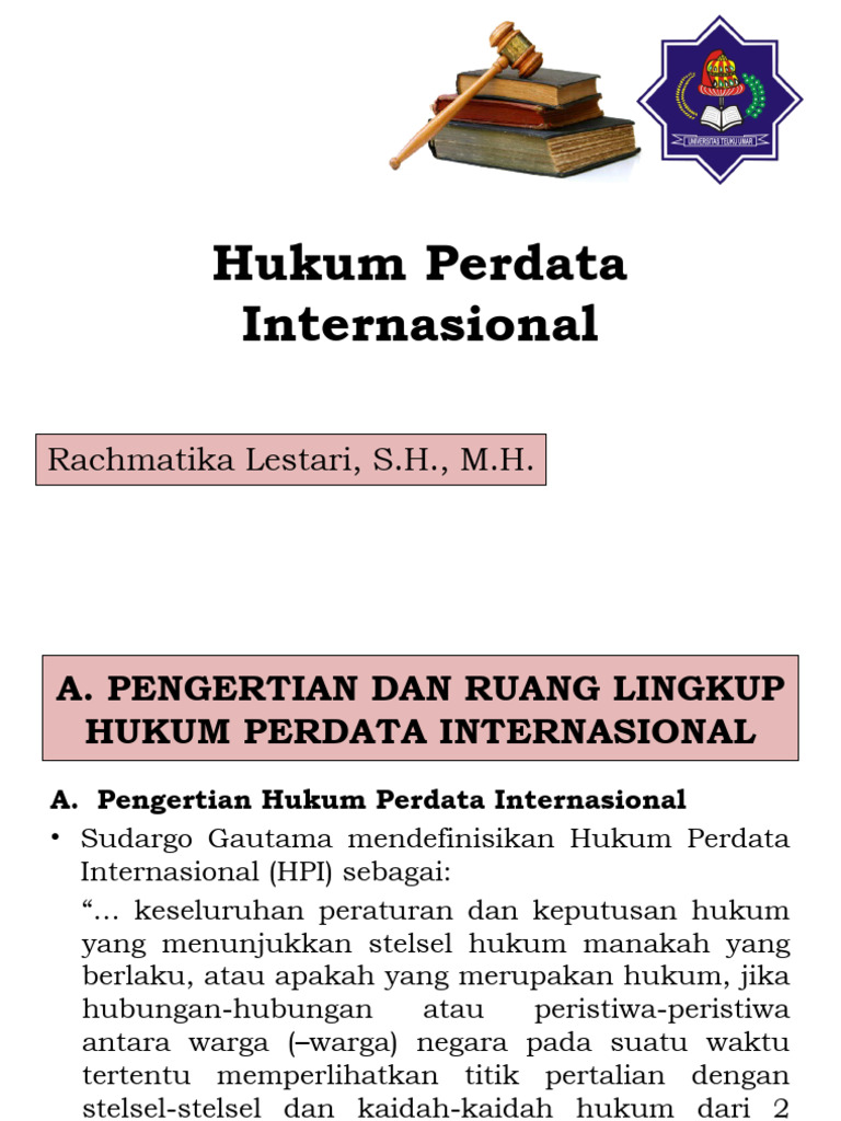 Hukum Perdata Internasional | PDF