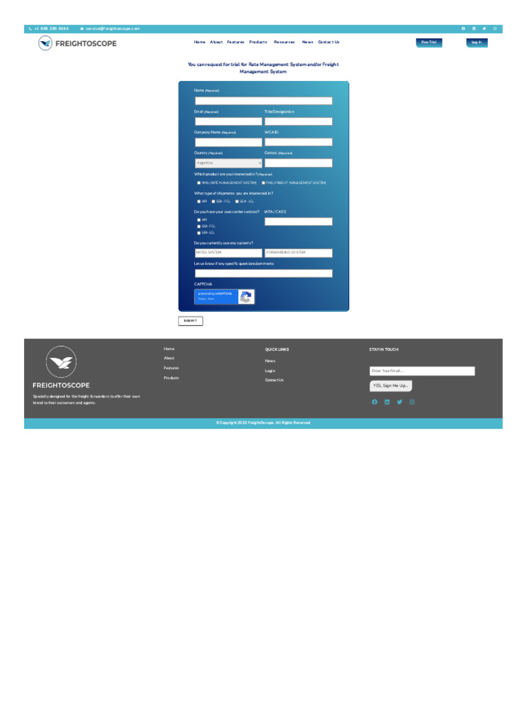 Digital Track Management - Freight Management Services | PDF