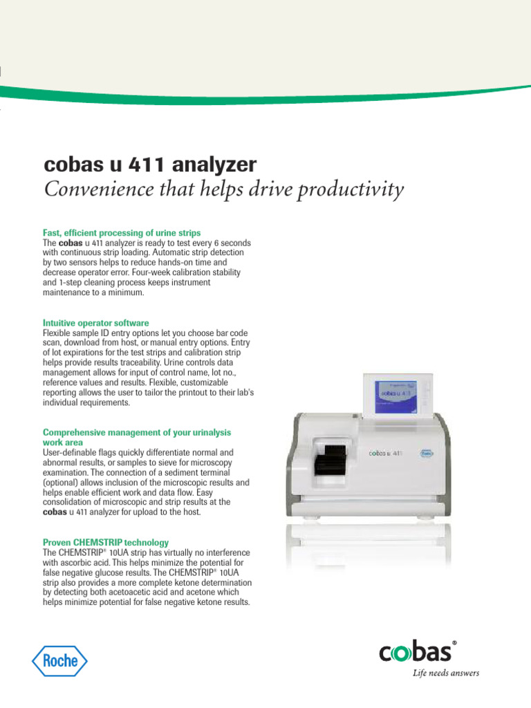 Brosur Cobas U411 | PDF | Microscopy | Computing