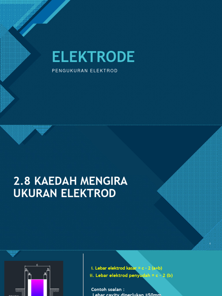 Asas Edm Die Sinking Part 4 Pengiraan Elektrod | PDF