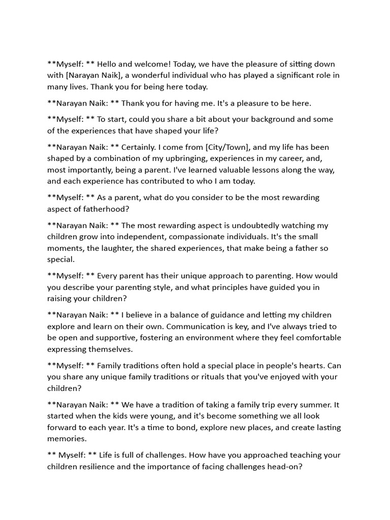 Interview | PDF | Mentorship | Psychological Resilience