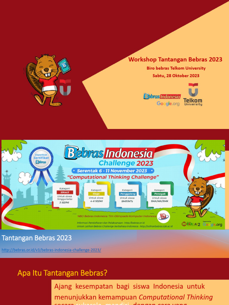 Slide Workshop Tantangan Bebras | PDF