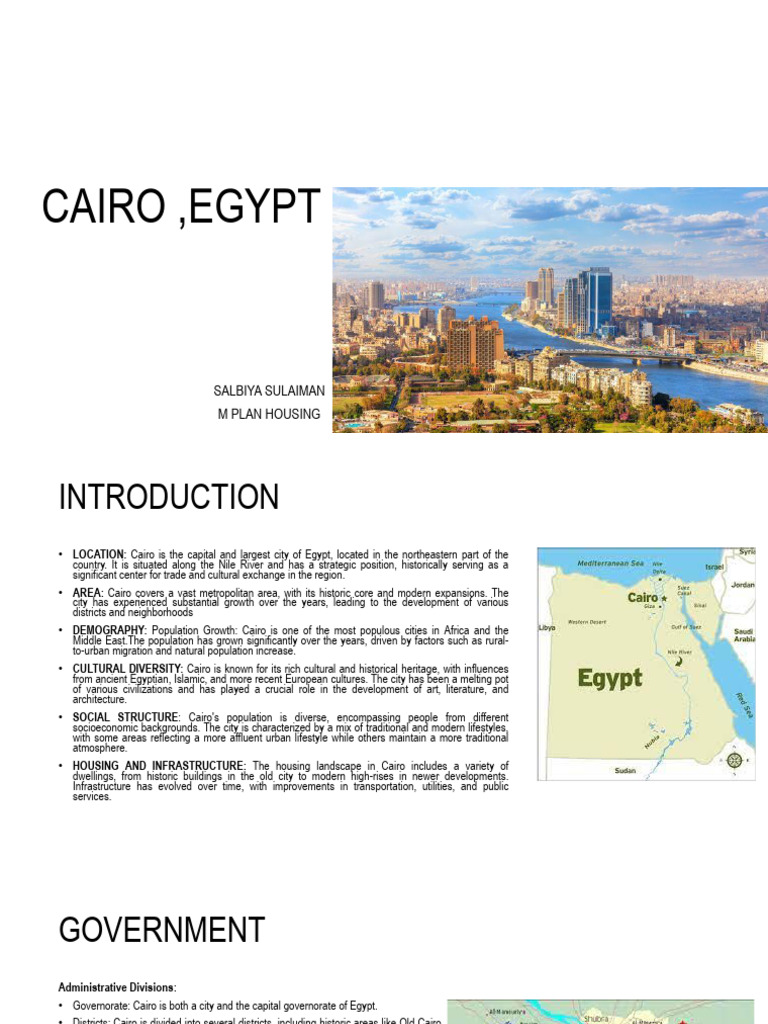 Cairo, Egypt | PDF | Cairo | Economies