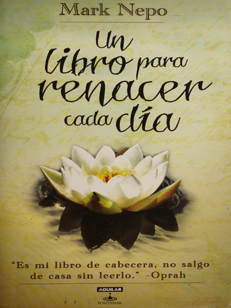 Un Libro para Renacer Cada Día - Nepo, Mark - 2011 | PDF | Amor | Buceo bajo el agua