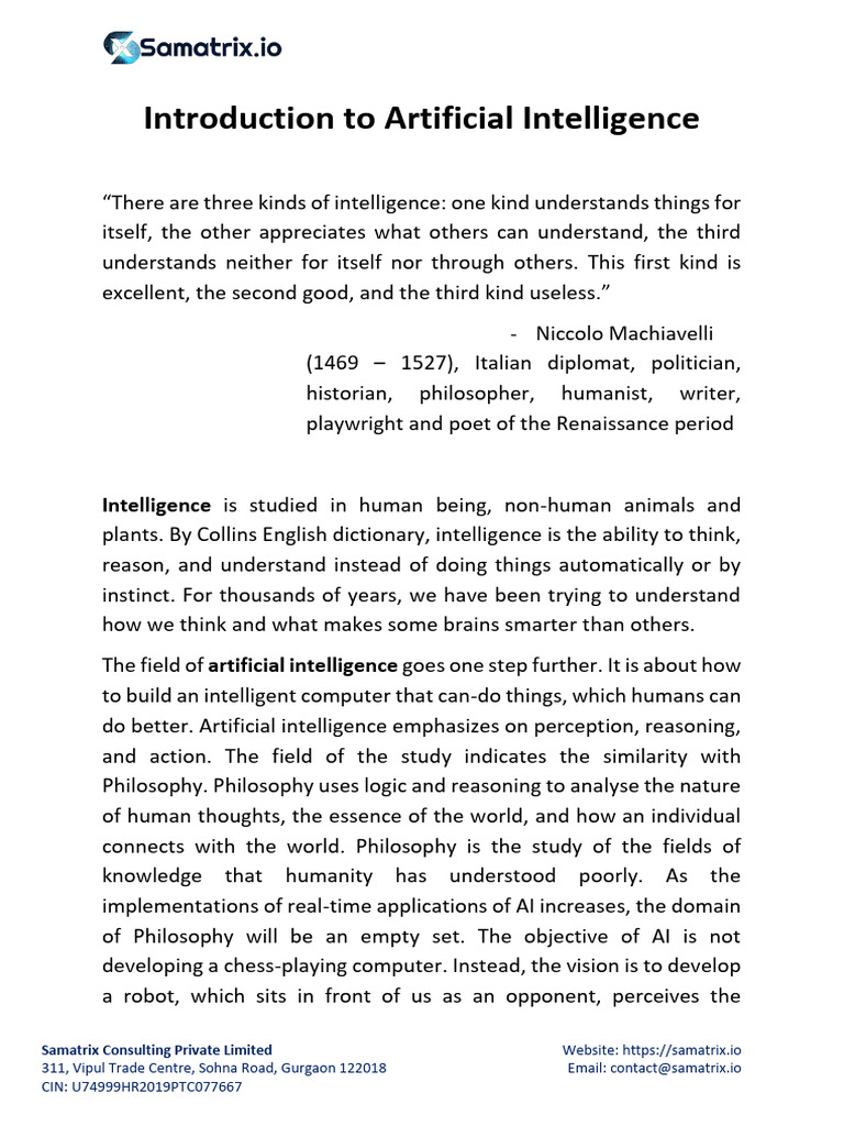 Artificial Intelligence Unit 2 | Download Free PDF | Artificial Intelligence | Intelligence (AI ...