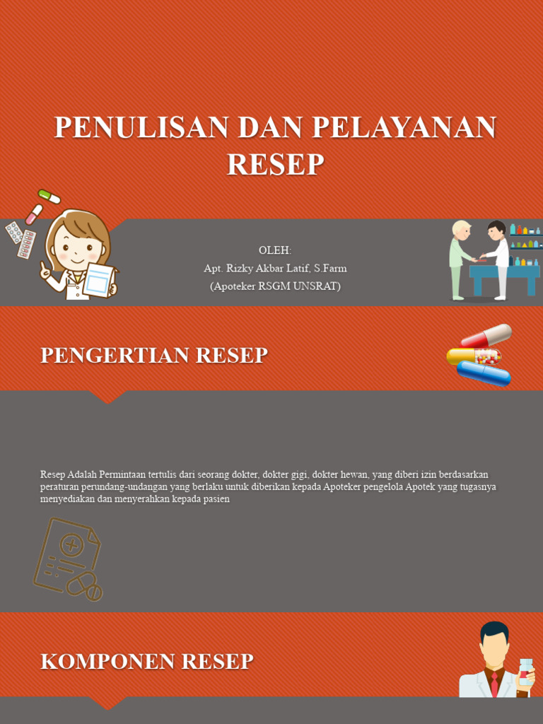 Komponen dan Proses Resep Obat | PDF | Kesehatan Holistik