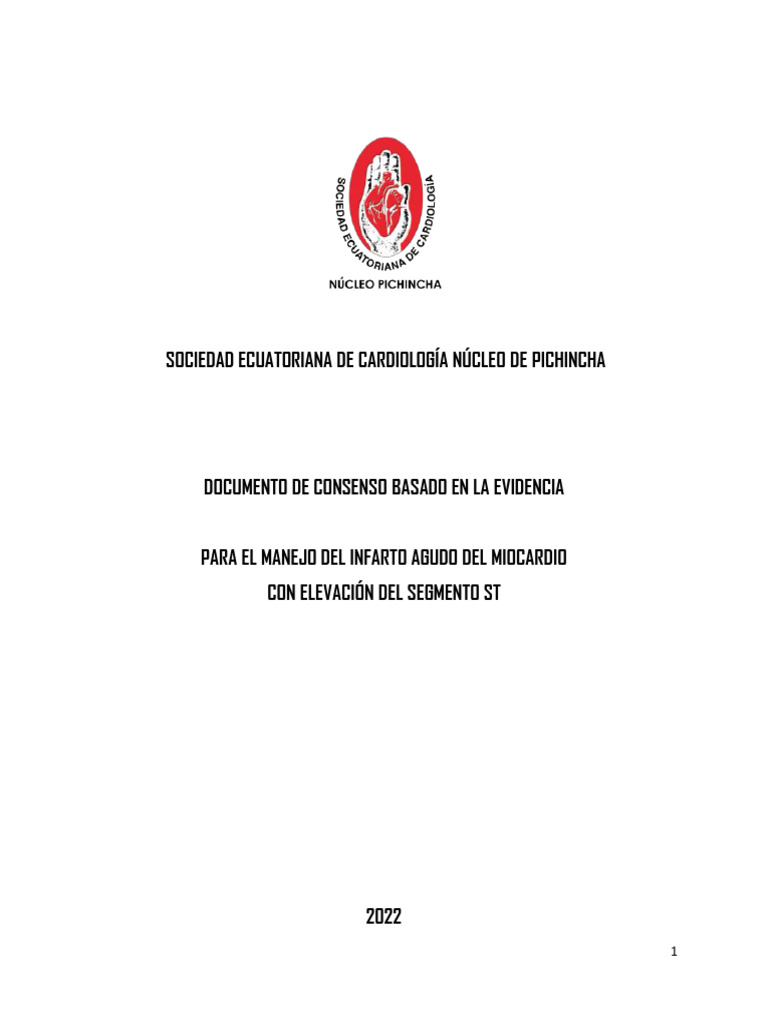 Consenso de Expertos Sobre El Manejo Del IAM CEST | PDF | Infarto de miocardio | Electrocardiografia