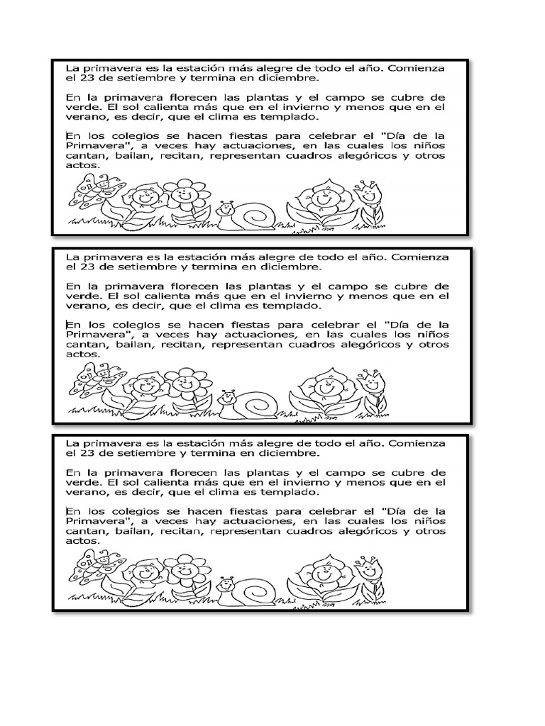 Lectura de La Primavera | PDF