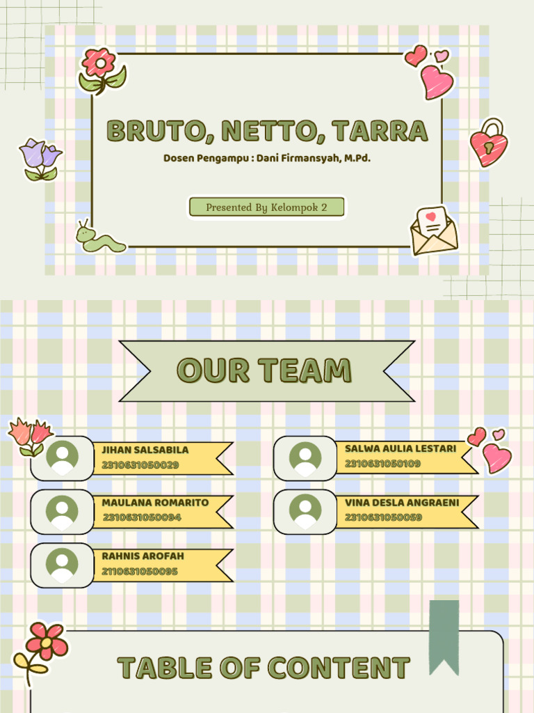 Definisi dan Rumus Bruto Netto Tara | PDF