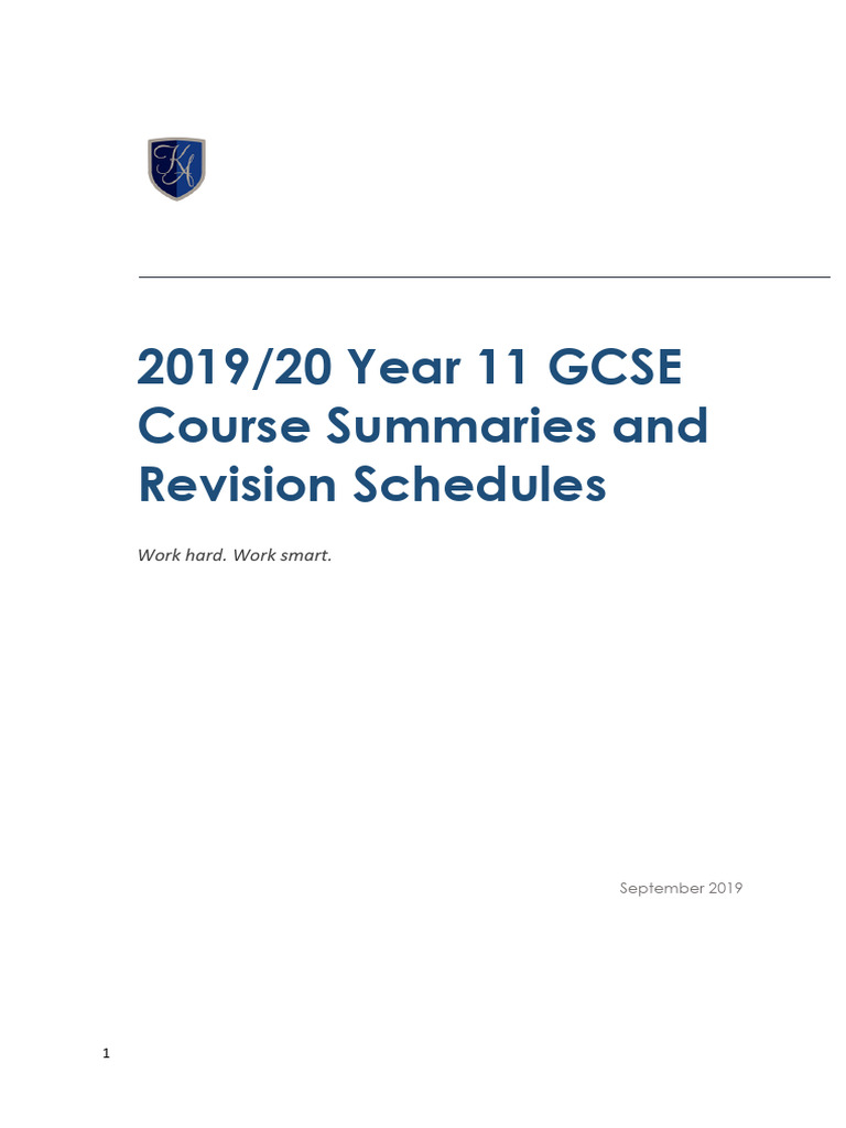 Year 11 Revision Booklet | PDF | Chemistry | Chemical Reactions