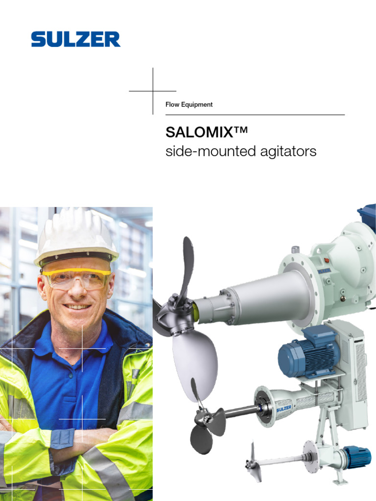 Salomix Side Mounted Agitators E10645 | PDF | Bearing (Mechanical) | Pump
