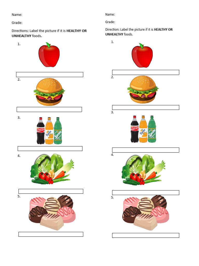 Food Label Activity | PDF