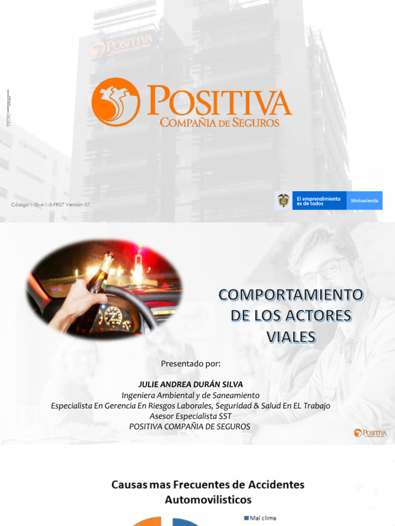 Capacitación Comportamiento de Los Actores Viales | PDF