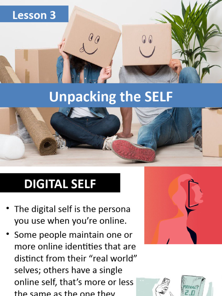 Lesson 3 Digital Self | PDF | Identity (Social Science) | Self