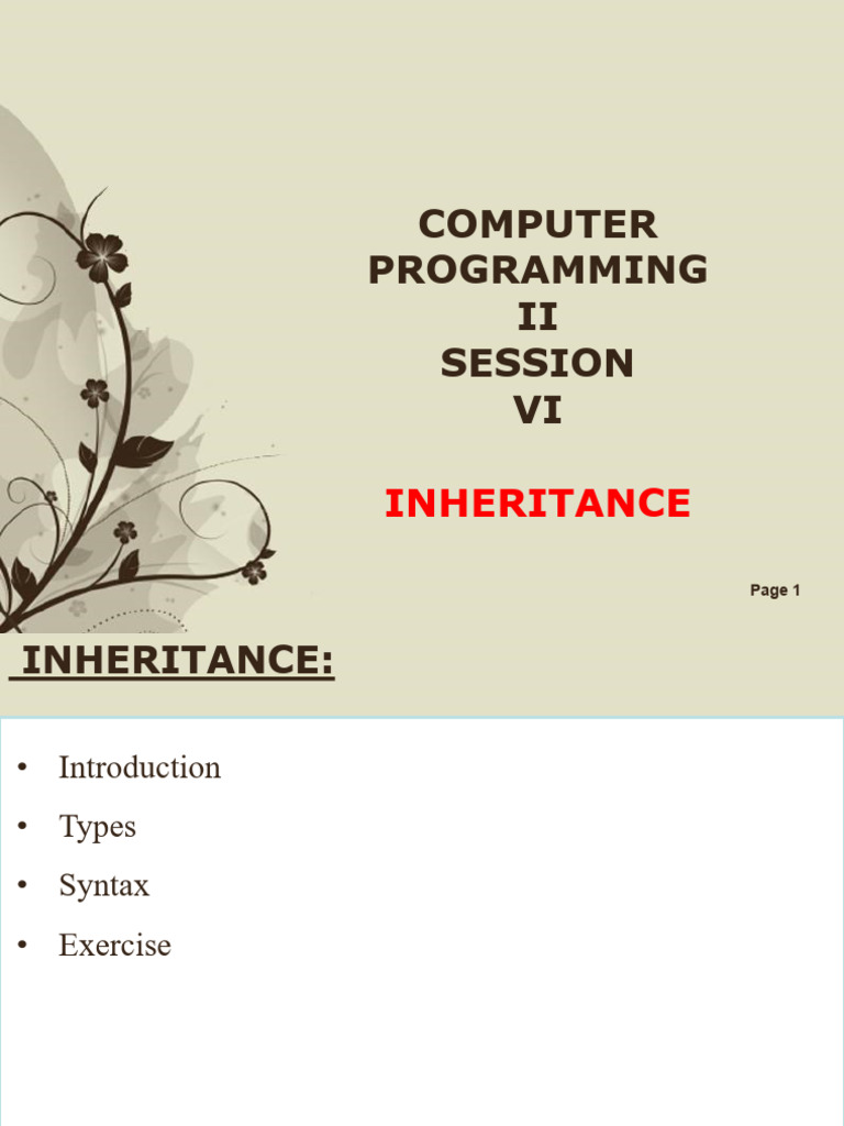 Cplusplus Session 6 Download Free Pdf Inheritance Object Oriented Programming Class