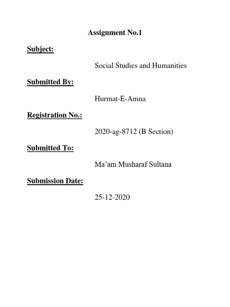 Assignment 1 Hurmat e Amna 2020 Ag 8712 | PDF | International Relations | Nuclear Weapons