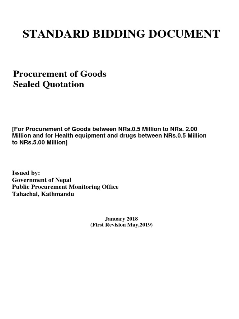 Sample Tender | PDF | Procurement | Specification (Technical Standard)