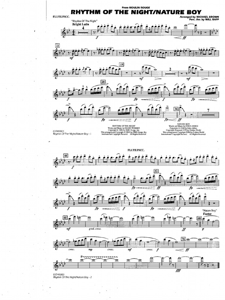 Rhythm of The Night Nature Boy | PDF